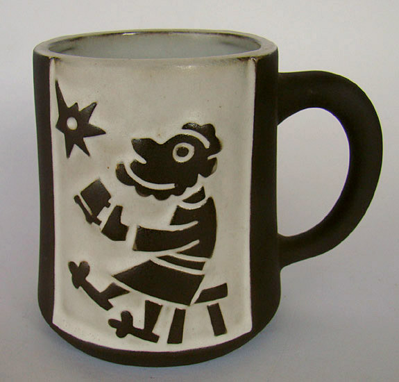 Jaap Ravelli aardewerk bierpul "Drinkende Broeder" ontworpen voor ...